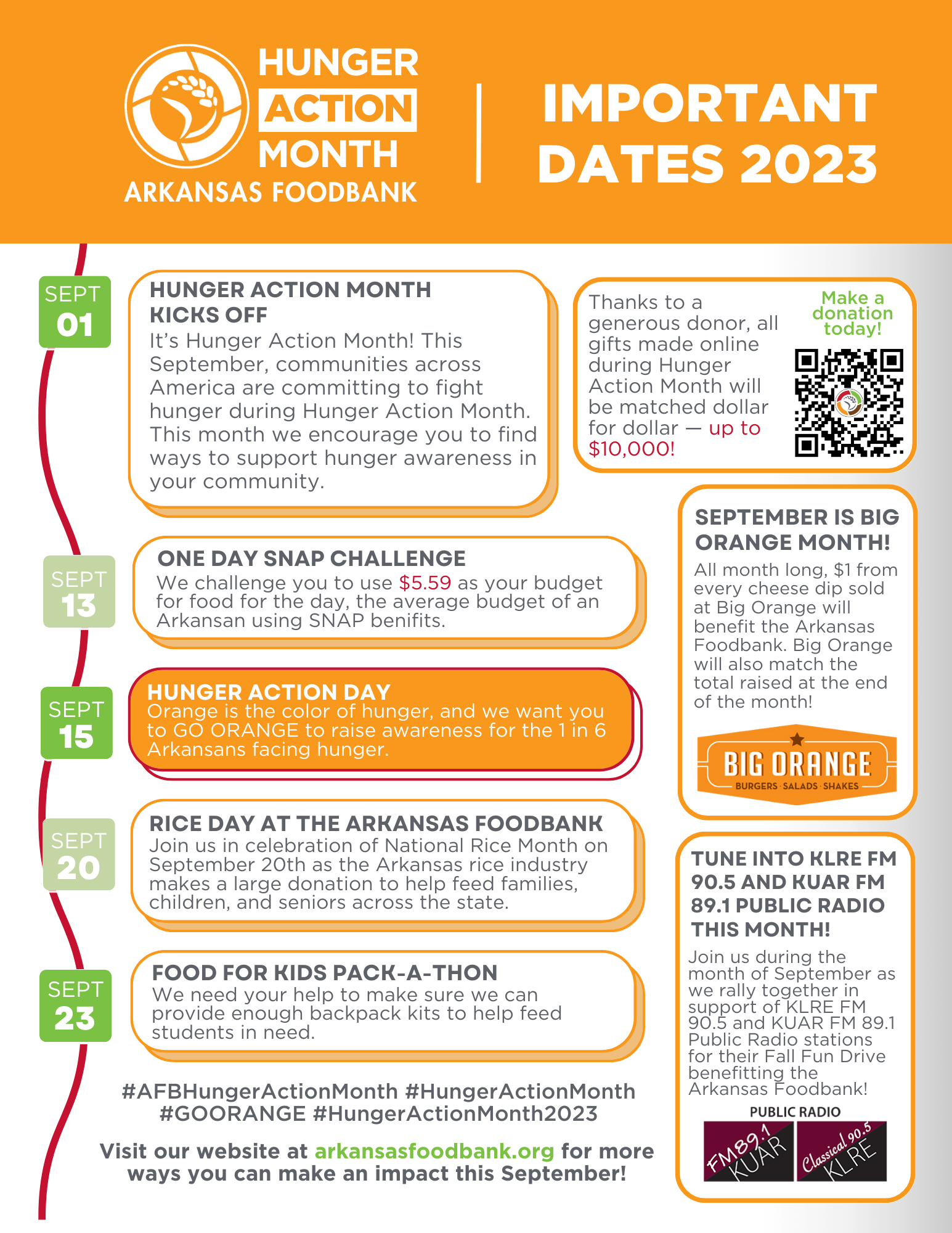 Hunger Action Month - Arkansas Foodbank
