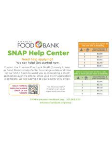 SNAP - Arkansas Foodbank